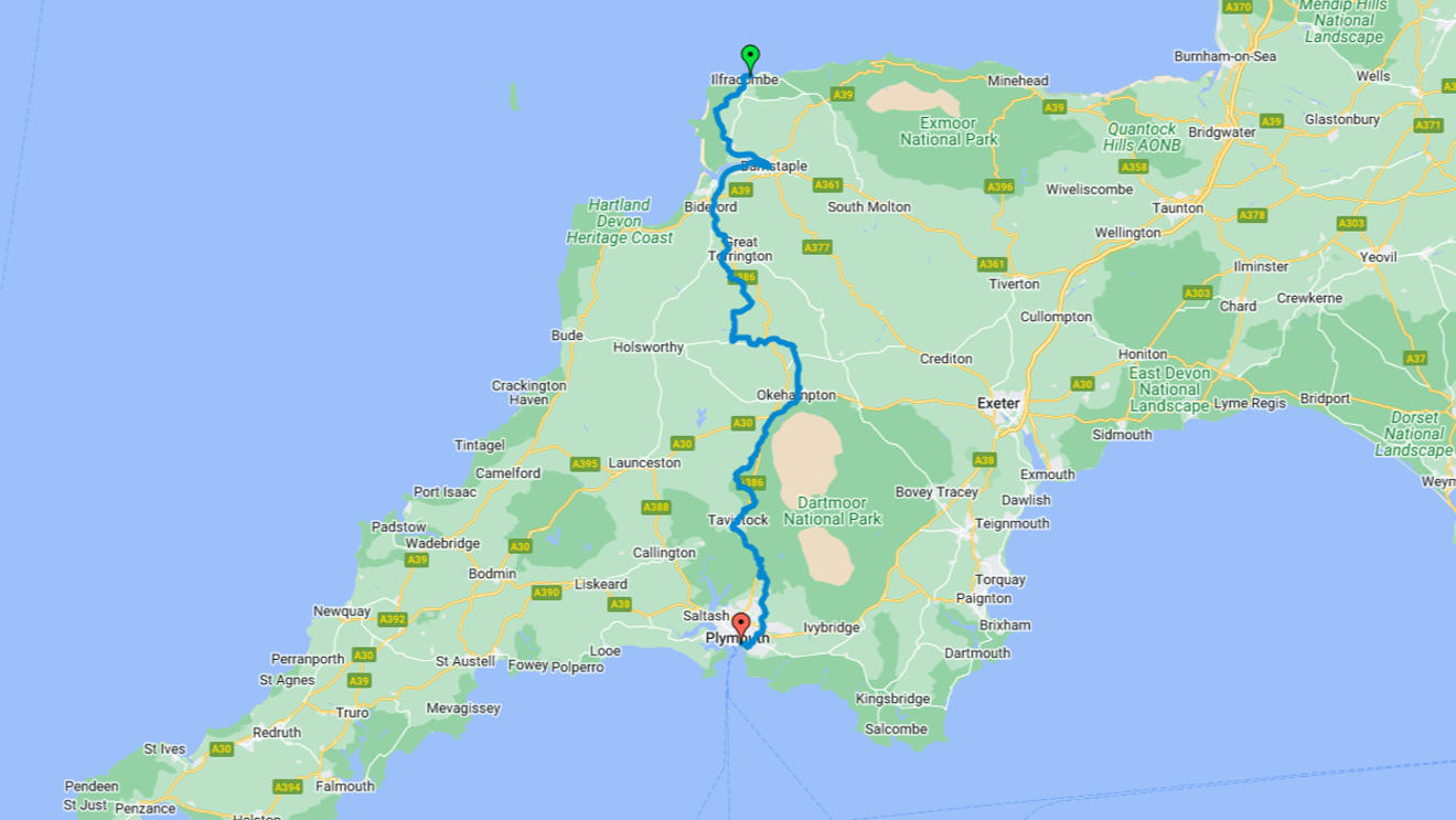 Devon Coast to Coast C2C Bike Ride Itinerary | CycleActive